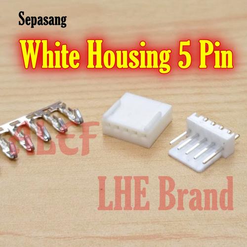 Jual Konektor white housing 5 Pin socket soket connector 5pin - Kota ...