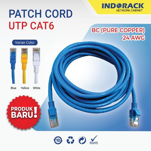 Jual Indorack 3m Kabel Lan Cat6 Cat.6 UTP Ethernet Patch Cord Cable ...