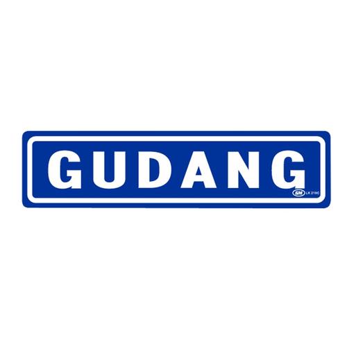 Jual Papan Tanda / Sign Board / Label Acrylic GUDANG LK 210 C - Kota ...