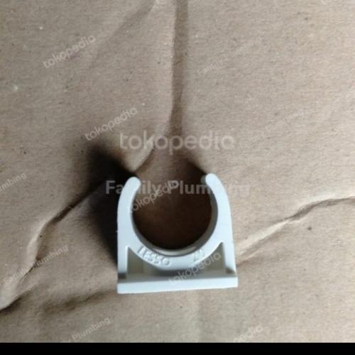 Jual KLEM CLAMP PIPA PIPE PPR AIR PANAS DINGIN CONDUIT LISTRIK 20mm 1/2 ...