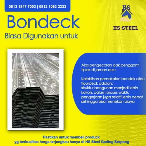 Jual Bondek Bondeck Floordeck 0,65 mm - panjang 4 meter - Kota ...