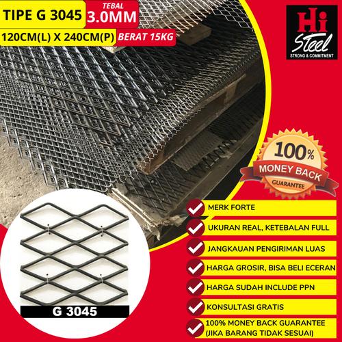 Jual Expanded Metal Besi Tipe G 3045 - 120cm x 240cm - Kota Bekasi - Hi ...