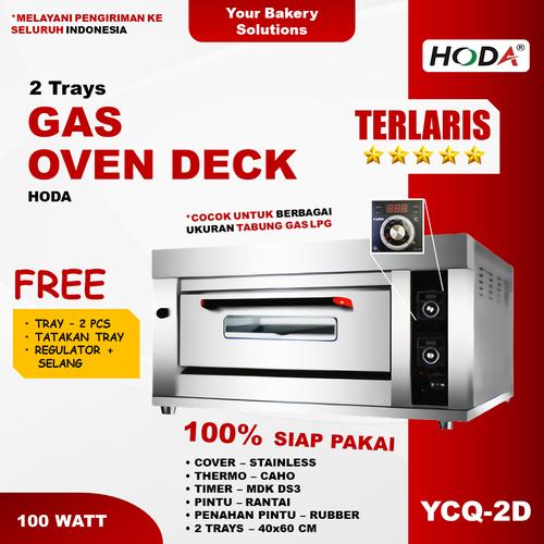 Jual Oven 1 Deck 2 Tray Hoda YCQ-2D Gas Loyang 40x60 Pemanggang Roti ...