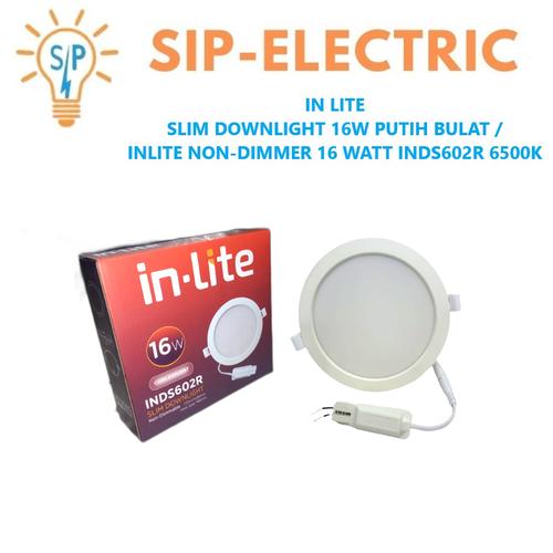 Jual INLITE LAMPU DOWNLIGHT PANEL BULAT 16W IN LITE INDS602R 16 WATT ...