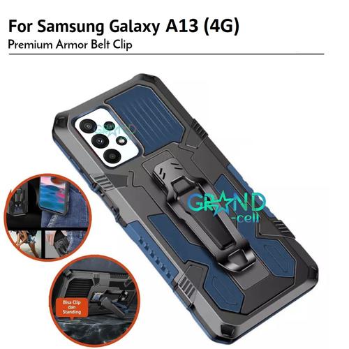 Jual Case HP Samsung Galaxy A13 (4G) Casing Armor Belt Clip Standing ...