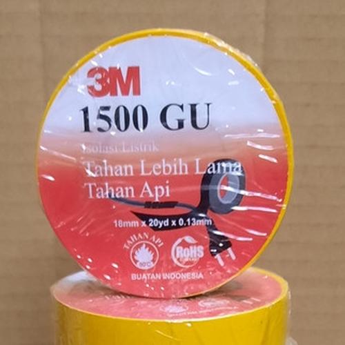 Jual 3M Isolasi Listrik 1500 GU Tahan Panas Kuning / Yellow - Jakarta ...