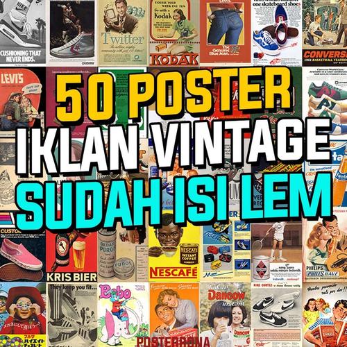 Jual [50 PCS] POSTER IKLAN JADUL CHINESE JAPANESE RETRO AESTHETIC ...