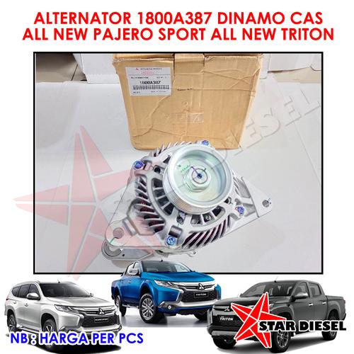Jual ALTERNATOR ASSY AMPERE DINAMO CAS 1800A387 ALL NEW TRITON PAJERO ...