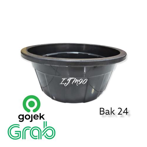 Jual Baskom Plastik Besar Diameter 55cm | Ember Plastik | BAK 24 Hitam ...
