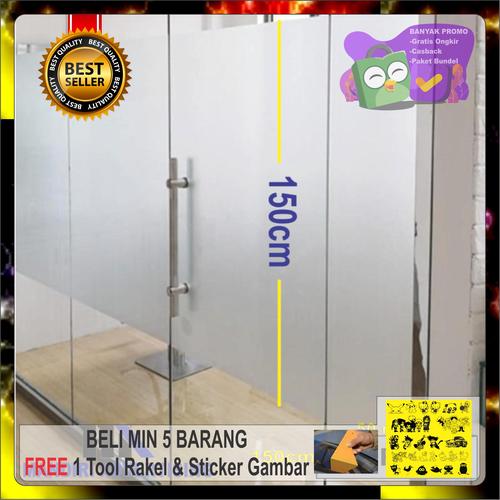 Jual stiker kaca sandblast/stiker kaca es/stiker buram Lebar 150cm ...