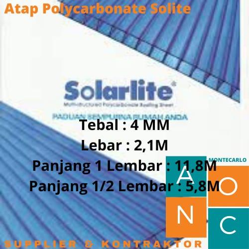 Jual ATAP POLYCARBONATE SOLITE (SOLARLITE) - 4 MM - 1/2 Lembar - Kab ...