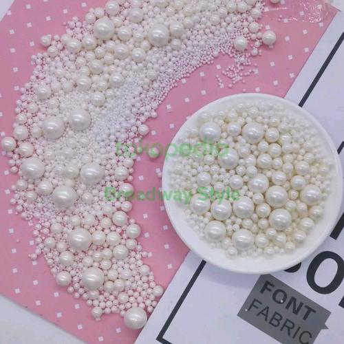 Jual Hiasan Mutiara Kue / Sprinkle Confetti Kue /Cake Pearl Sprinkle ...