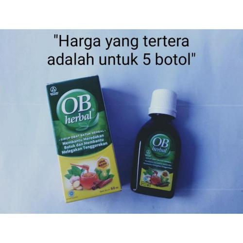 Jual 5 Botol OB OBH Sirup Obat Batuk Herbal Tradisional Delto Med ...