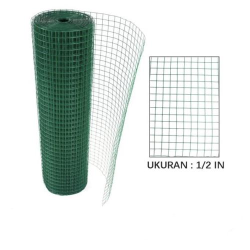Jual Kawat Loket Hijau / Ram PVC Anti Karat 1/2 inch - 1 Roll - Kota ...