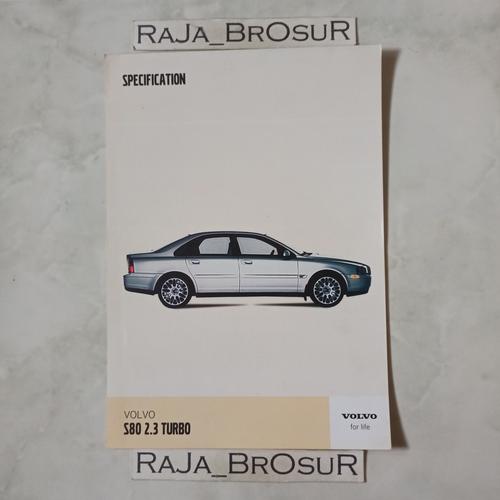 Jual Poster brosur katalog flyer jadul lawas Volvo S80 2.3 Turbo 2001 ...