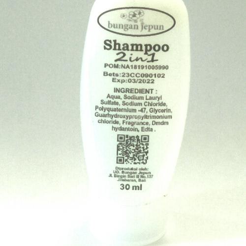 Jual shampoo hotel aminities 2 in 1 30 ml - Kab. Badung - Ud. Bungan ...