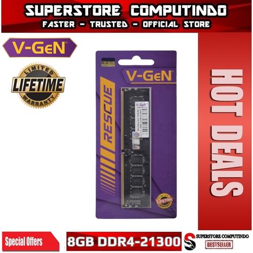 Promo RAM V-GEN Rescue DDR4 8GB PC21300/2666Mhz LONG DIMM - Jakarta ...