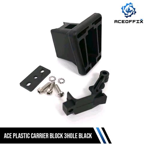 Jual DELTACYCLES - ACE PLASTIC CARRIER BLOCK 3HOLE BLACK - Kab ...