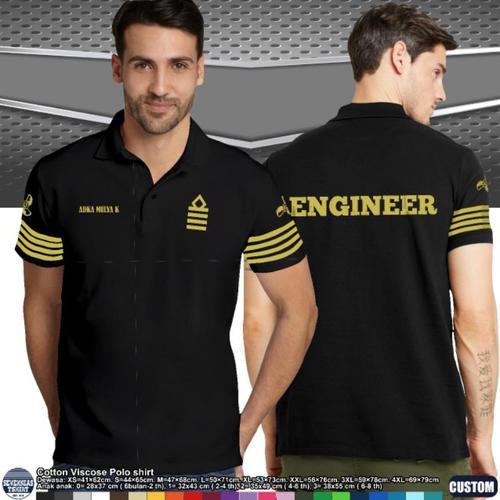 Jual Kaos polo/kerah pelaut pelayaran engineer bebas request - Putih ...