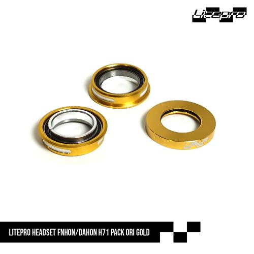 Jual DELTACYCLES - LITEPRO HEADSET FNHON/DAHON H71 PACK ORI - GOLD ...