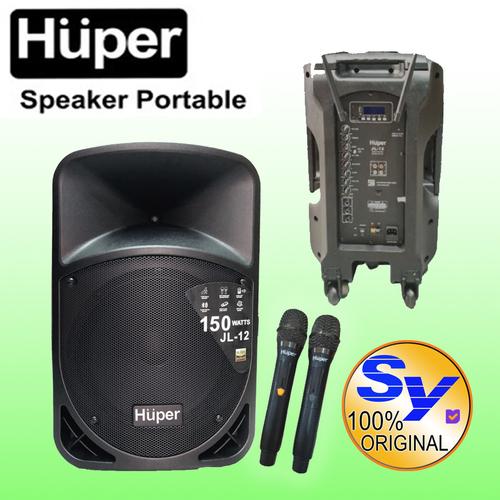Promo Speaker Portable HUPER JL 12 ORIGINAL 12 inch USB Bluetooth Cicil ...