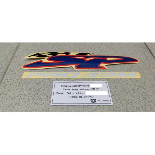Jual Sticker "Stripping NSR SP Pro Arm" untuk body belakang NSR 150 SP ...