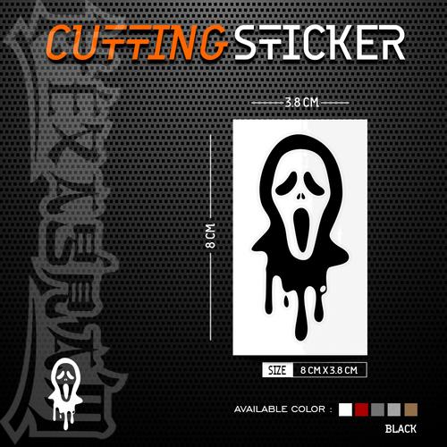 Jual Cutting Sticker Ghostface Scream | Stiker Cutting Scream Mask ...
