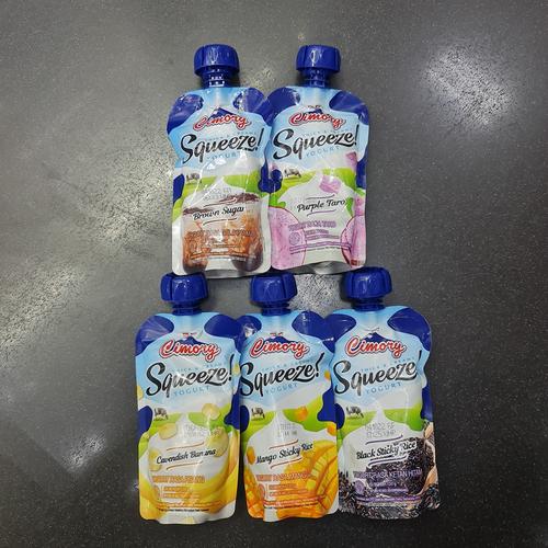 Jual cimory squeeze purple taro mango black sticky rice brown sugar ...