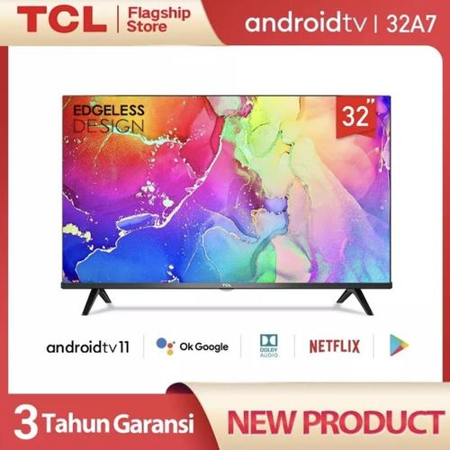 Jual TCL 32A7 SMART ANDROID TV 32 INCH 32" ANDROID 11 PANEL A+ ...