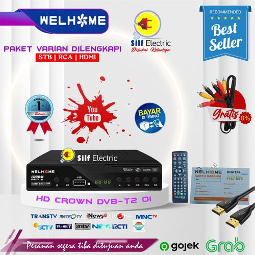 Jual Set Top Box Tv Digital Welhome DVB T2 EWS UHF HD set topbox - STB ...