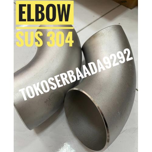 Jual Elbow SUS 304 size 1-1/2" inch SCH 40 ; Elbow Sch 40 1-1/2" SS 304 ...