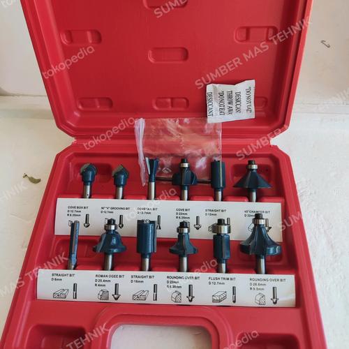 Jual MATA ROUTER KAYU SET PISAU PROFIL KAYU AS 6.35MM MATA TRIMER ...