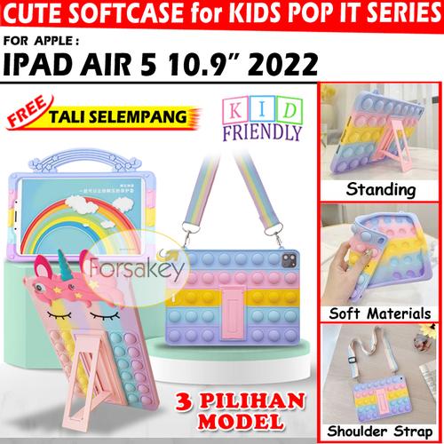 Jual iPad Air 5 5th Gen 2022 Pop It Popit Soft Case Casing Cover Anak ...