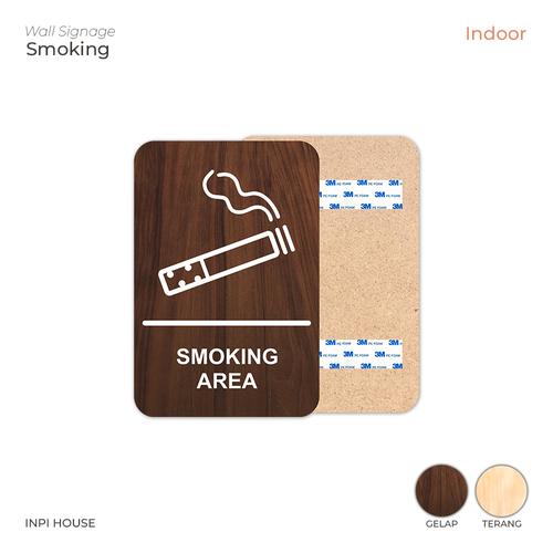 Jual sign smoking room - papan tanda smoking room - area merokok ...