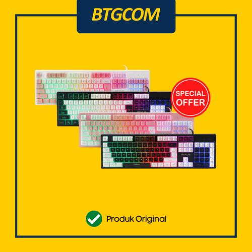 Jual KEYBOARD GAMING REXUS BATTLEFIRE K9E SEMI MECHANICAL RAINBOW ...