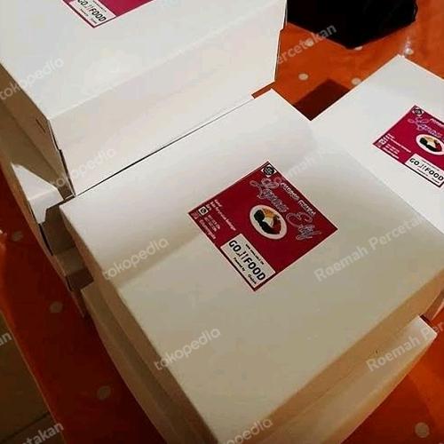 Jual sticker box nasi custom ukuran sesuai pesanan - 10,6 x 6,6 cm ...