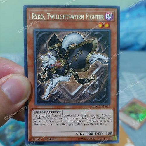 Jual Ryko, Twilightsworn Fighter - Rare 1st COTD yugioh - Kota ...