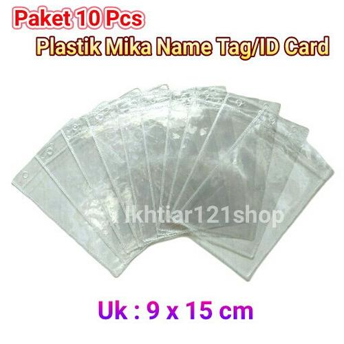 Jual Paket 10 Pcs Plastik Mika Name Tag/Tempat ID Card - Kota Bekasi ...