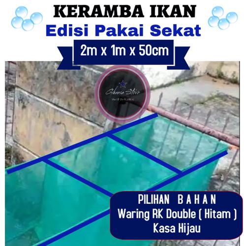 Jual Jaring Keramba Ikan Hapa Ukuran 2m x 1m x 50cm - Waring RK Hitam ...