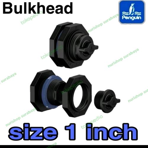 Jual Bulkhead fitting penguin 1 inch / vault ring tandon tangki toren 1 ...