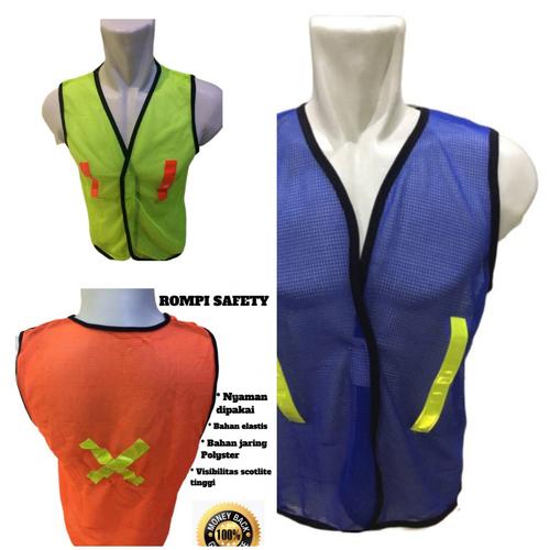 Jual rompi safety proyek rompi V merek gosave satu warna - Model Jaring ...