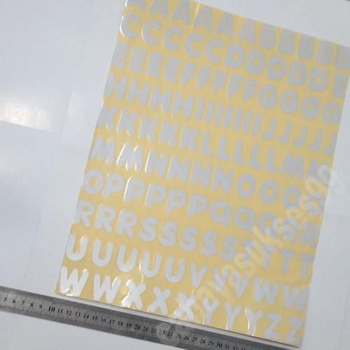 Jual Sticker Alphabet Huruf Putih Font VAGROUNDED Sticker Label ...