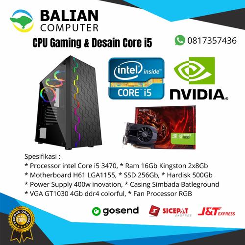 Jual Komputer/CPU Rakitan Core i5 vga gt1030 4gb, ram 16Gb, siap pakai ...