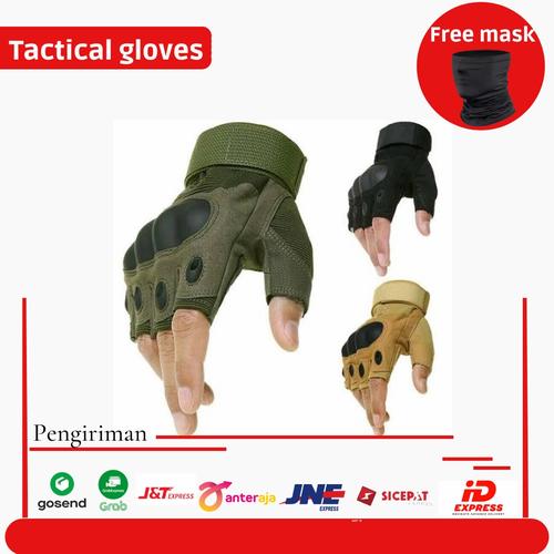 Jual Sarung Tangan Sepeda Motor Military Tactical Half Glove Army ...