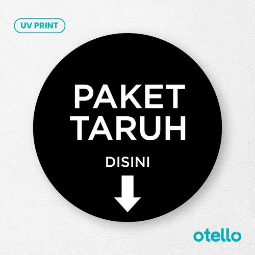 Jual Paket Taruh Disini Signage Acrylic Sign Board Akrilik Papan ...