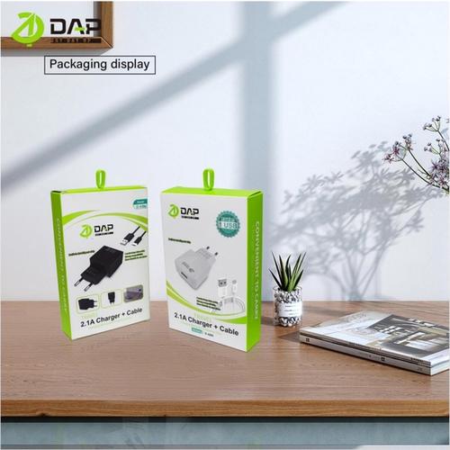 Jual DAP D-A8T Adapter + Cable TYPE-C Fast Charging Usb 2.4 A - Hitam ...