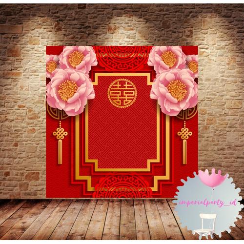 Jual Custom Backdrop Banner Spanduk Lamaran Sangjit Tunangan Shuangxi 4 ...