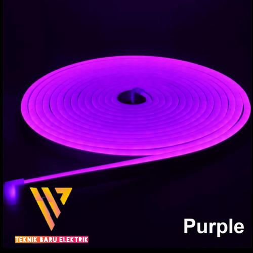 Jual LAMPU LED NEON FLEX 12V 5M UNGU PURPLE HURUF WATERPROOF DIY ...