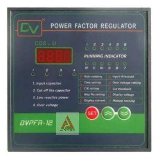 Jual DV Power Factor Regulator 12Step DVPFR12 / Regulator 12 Step ...