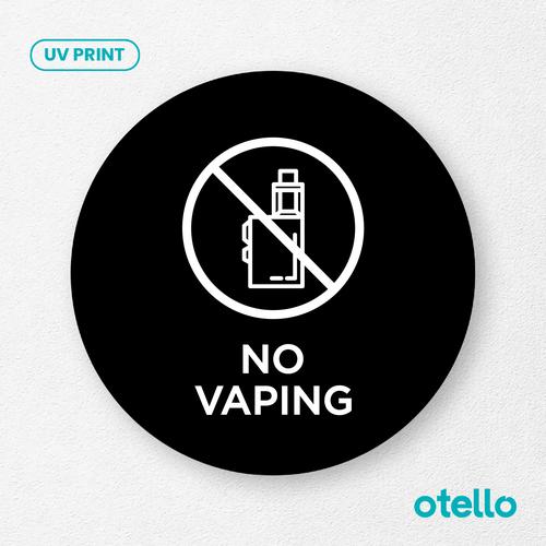 Jual Signage No Vaping Area Sign Board Akrilik Papan Sticker Dilarang ...